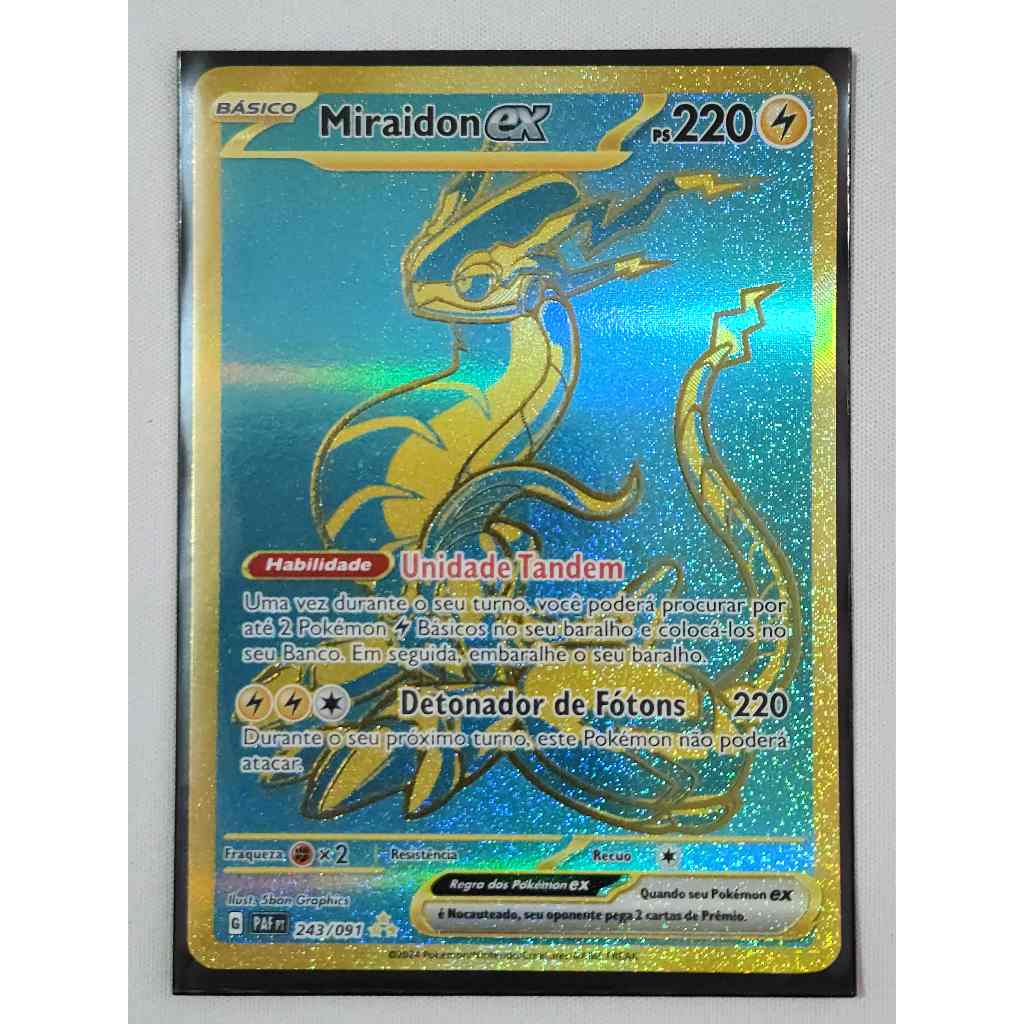 Carta Pokemon Miraidon ex (243/091) PAF | Shopee Brasil