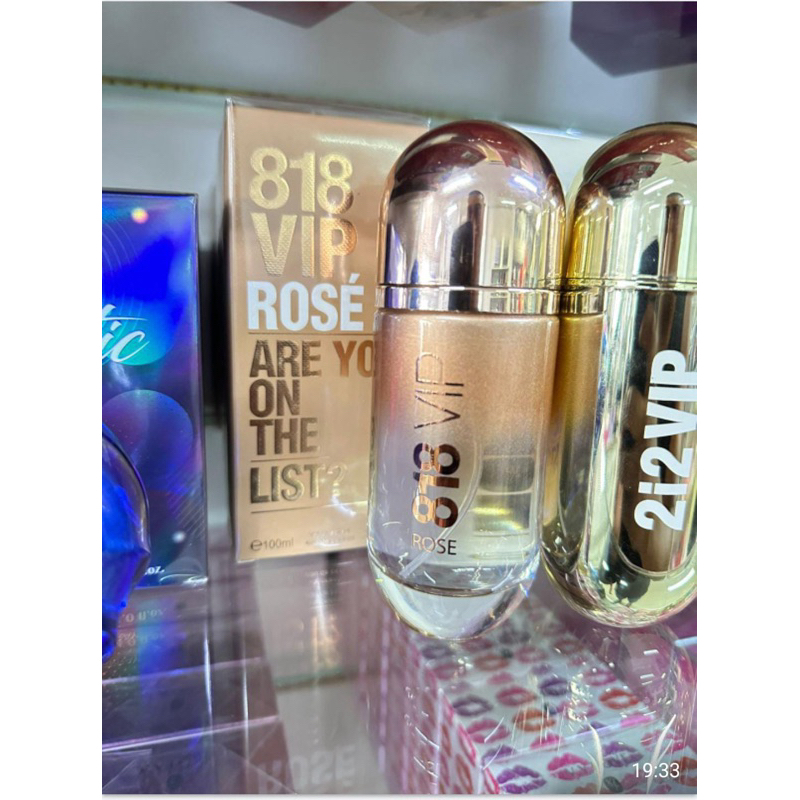 Perfume 818 VIP Rose 100ML - Fotos reais | Shopee Brasil