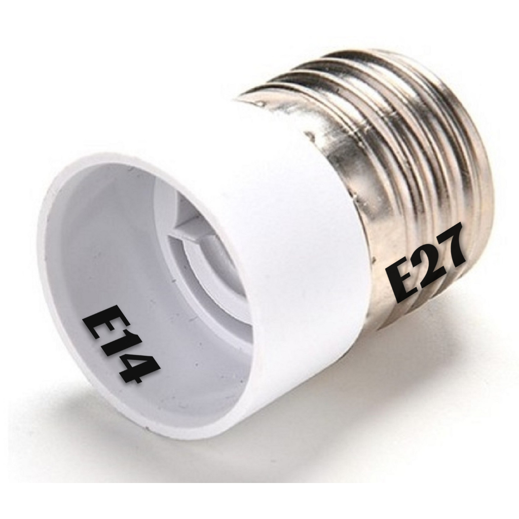 Adaptador Soquete Conversor Bocal - E27 Para E14 | Shopee Brasil