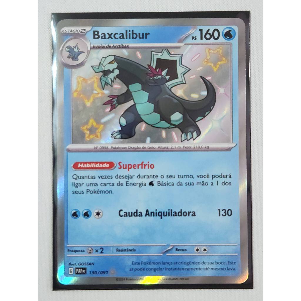Carta Pokemon Baxcalibur (130/091) PAF | Shopee Brasil