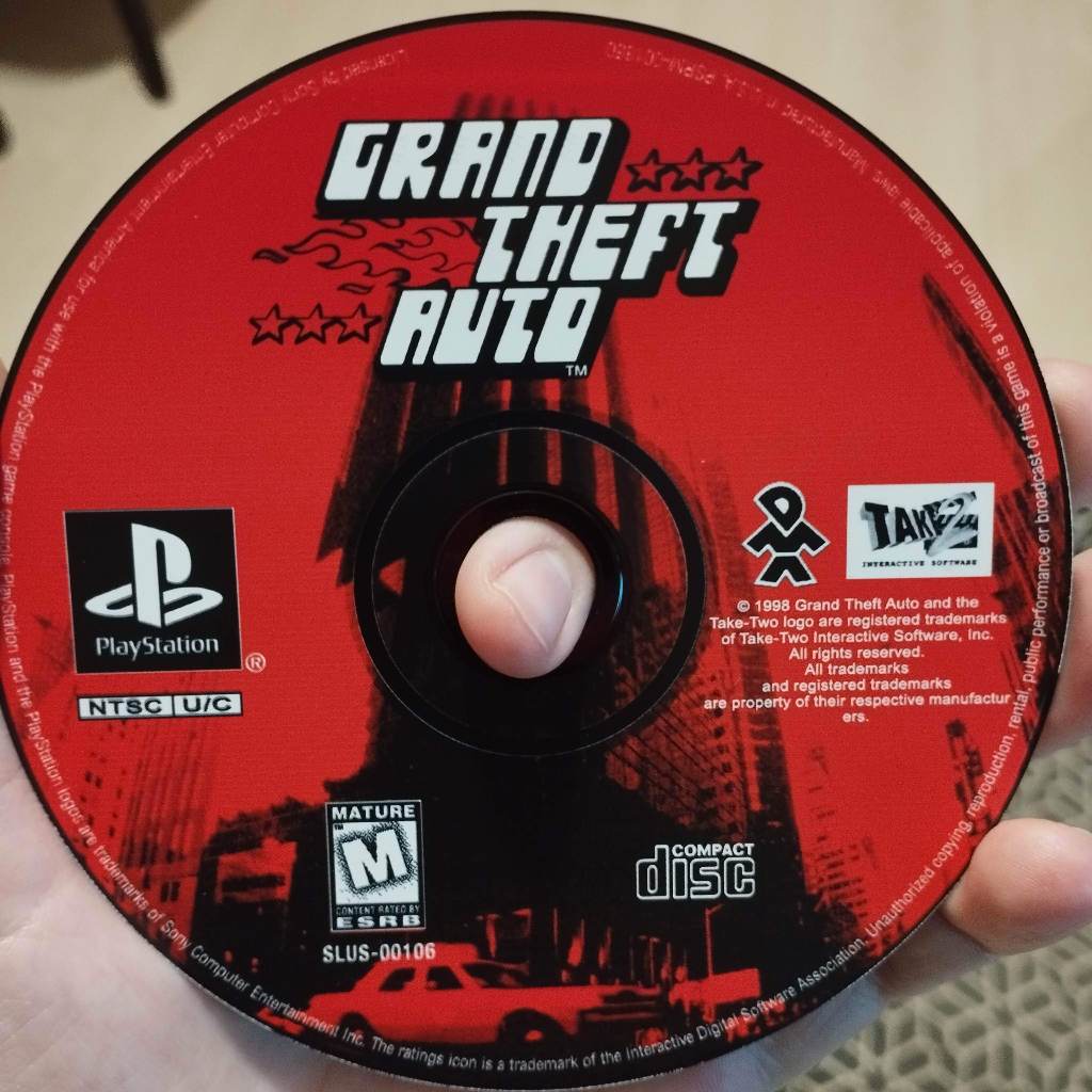 PS1 - GTA Grand Theft Auto 1 DISCO PRETO - MÍDIA PRETA | Shopee Brasil