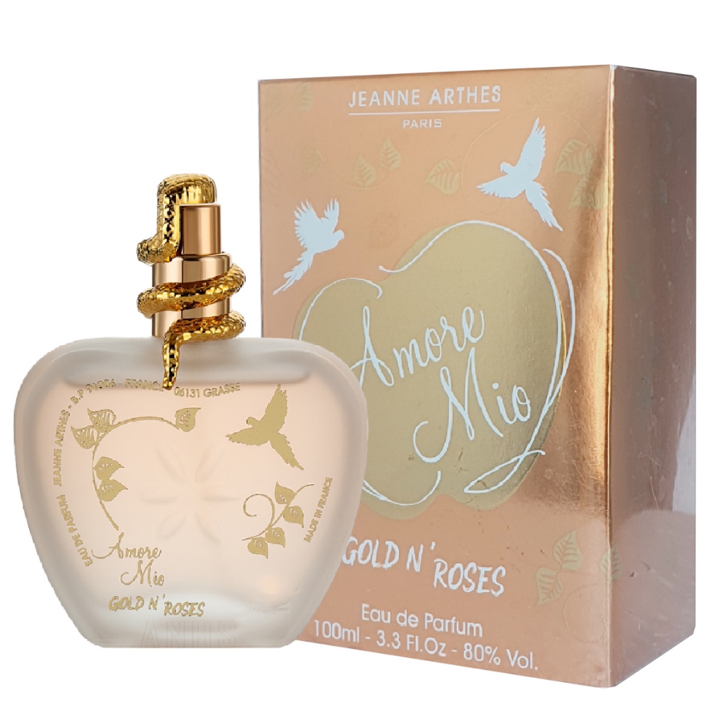 Jeanne Arthes Amore Mio Gold N' Roses Feminino Edp 100ml | Shopee Brasil