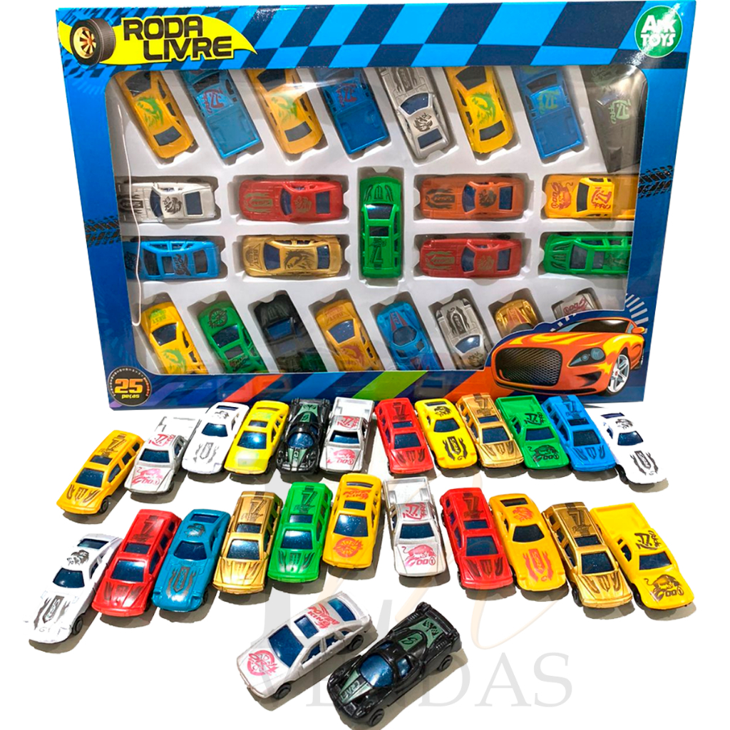 Kit Com Carrinhos De Brinquedo Miniatura Carro de Brinquedo Roda Livre ...