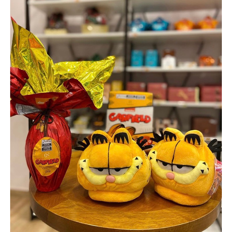 Ovo de páscoa pantufa garfield G 160g | Shopee Brasil