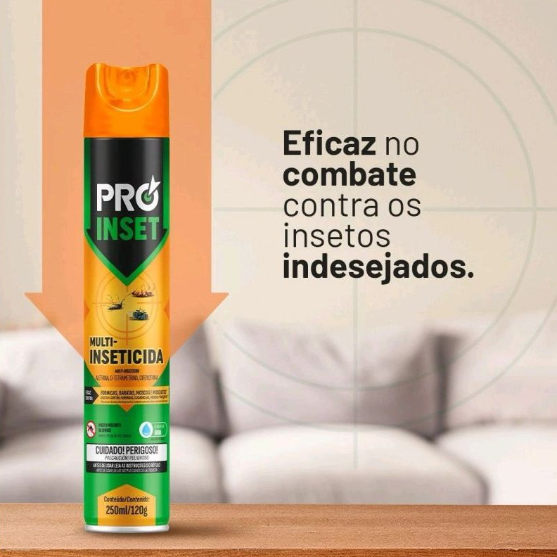 Inseticida spray 250ML Multi/ Formigas, Baratas,Moscas e mosquitos ...