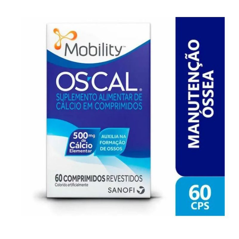 Os-Cal 500mg DE CÁLCIO 60 comprimidos | Shopee Brasil