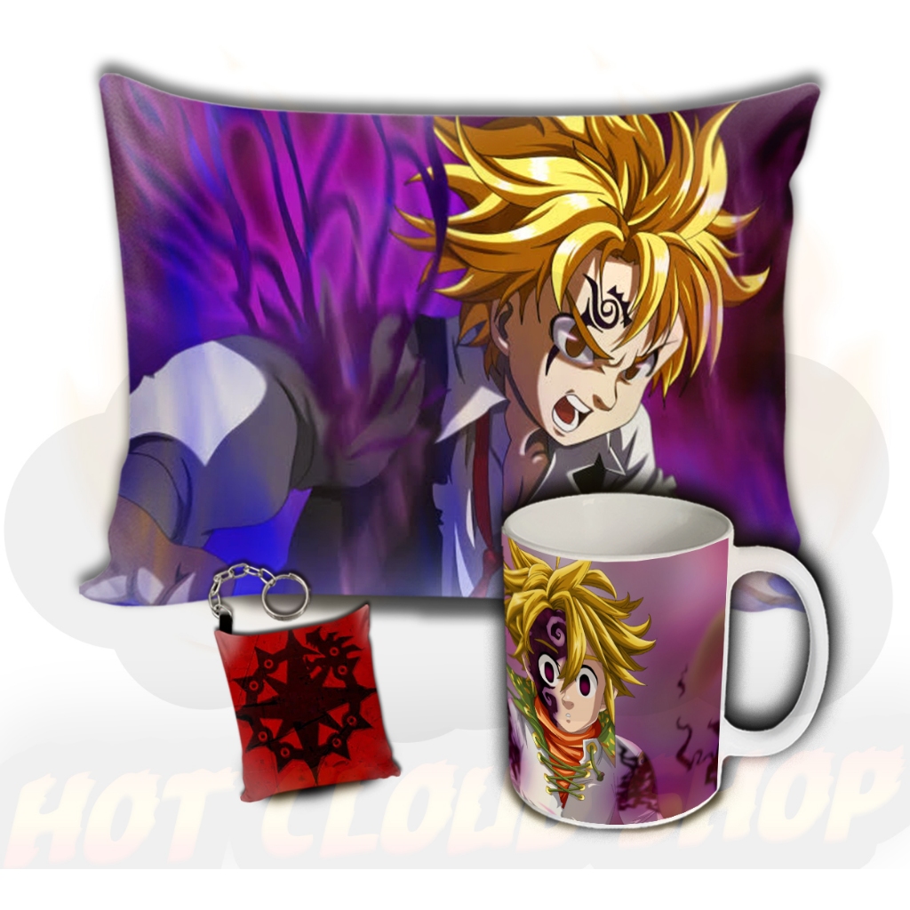 Kit Meliodas Nanatsu No Taizai Caneca Almofada Chaveiro | Shopee Brasil