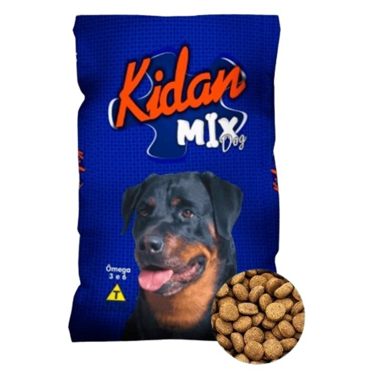 Ração Cachorro KIDAN MIX DOG Carne Com Ômega 3 e 6 Rigorosamente ...