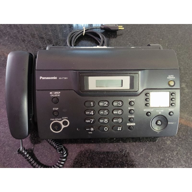Telefone e Fax Panasonic KX-FT931 Preto | Shopee Brasil
