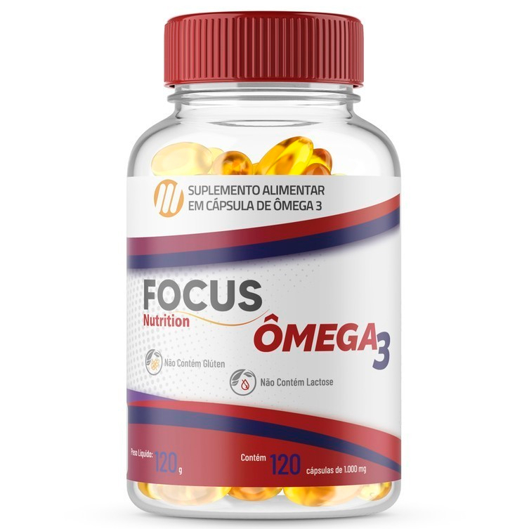 Omega 3 Focus Nutrition -120 Cápsulas | Shopee Brasil