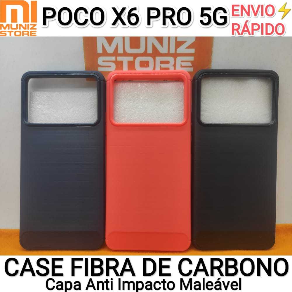 Capa Poco X6 Pro 5G Case Fibra de Carbono MaleƔvel Capinha Xiaomi Anti ... Capa Poco X6 Pro 5G Case Fibra de Carbono MaleƔvel Capinha Xiaomi Anti ...