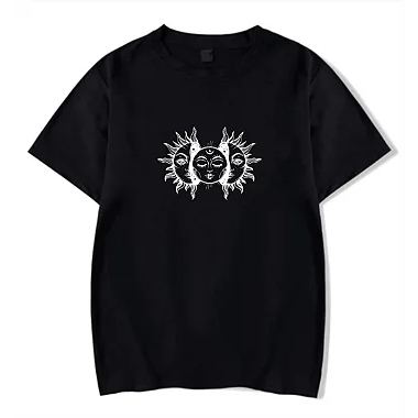 Camisa Camiseta Sol e Lua Unissex | Shopee Brasil