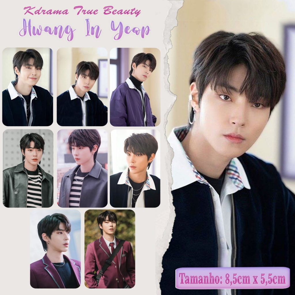 OPPA HWANG IN YEOP KDRAMA TRUE BEAUTY DORAMA BELEZA VERDADEIRA- 8 CARDS ...