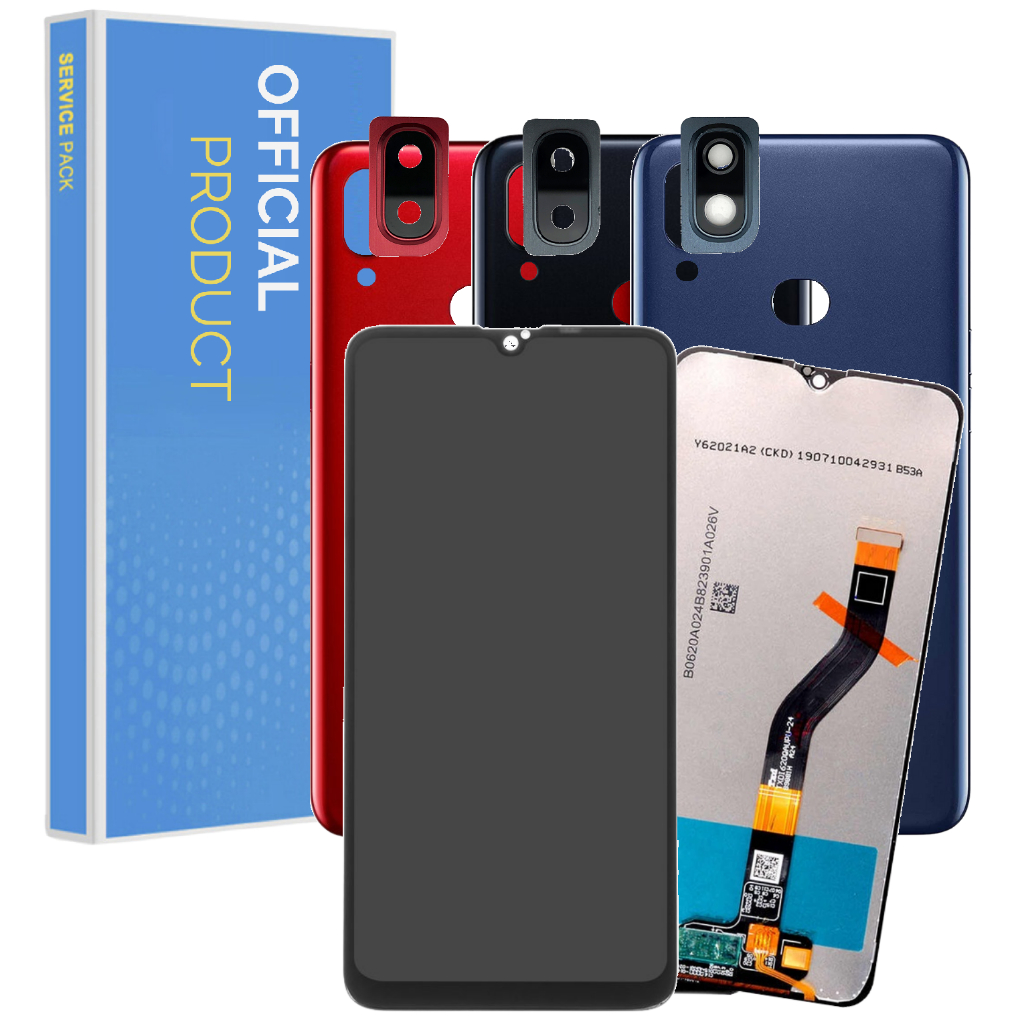 Tela Display Frontal Compatível Galaxy A10s + Tampa Com Lente Câmera + 1 Ano de Garantia ...