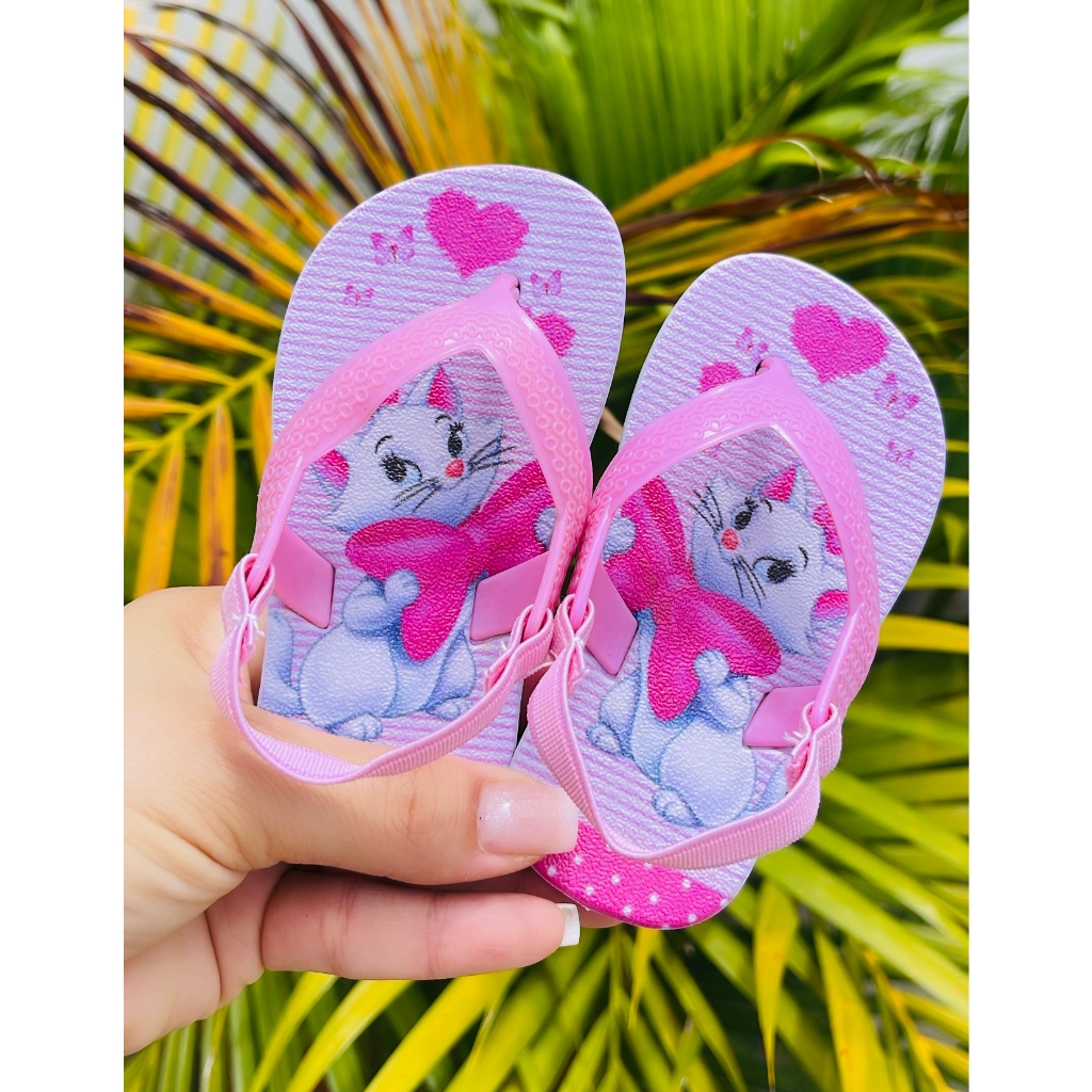 Chinelo baby com elástico bebê super confortável fácil de usar menina ...