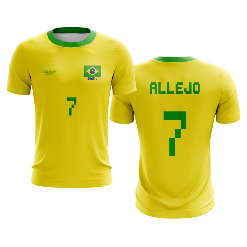 Camisa Brasil Allejo retrô proteção UV | Shopee Brasil