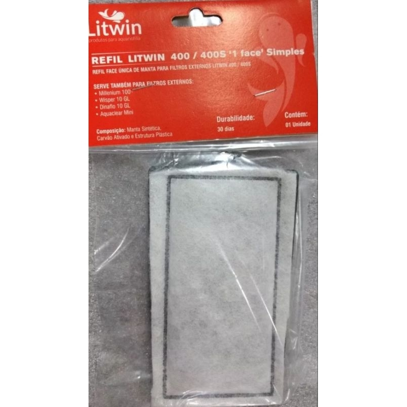 Refil Filtro Litwin 400 Kit 4 Refil Face Única | Shopee Brasil