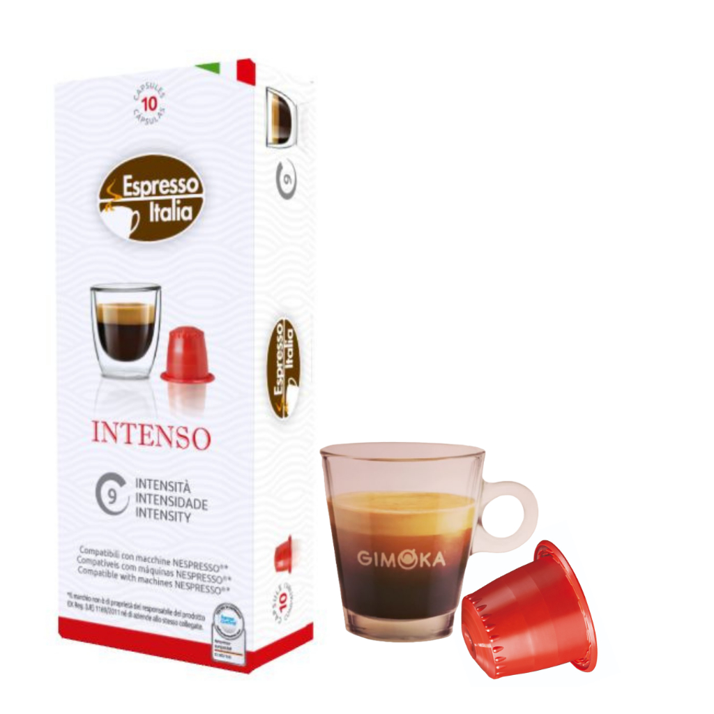 Kit 10 Capsulas Café Intenso Tradicional Nespresso Espresso Itália ...