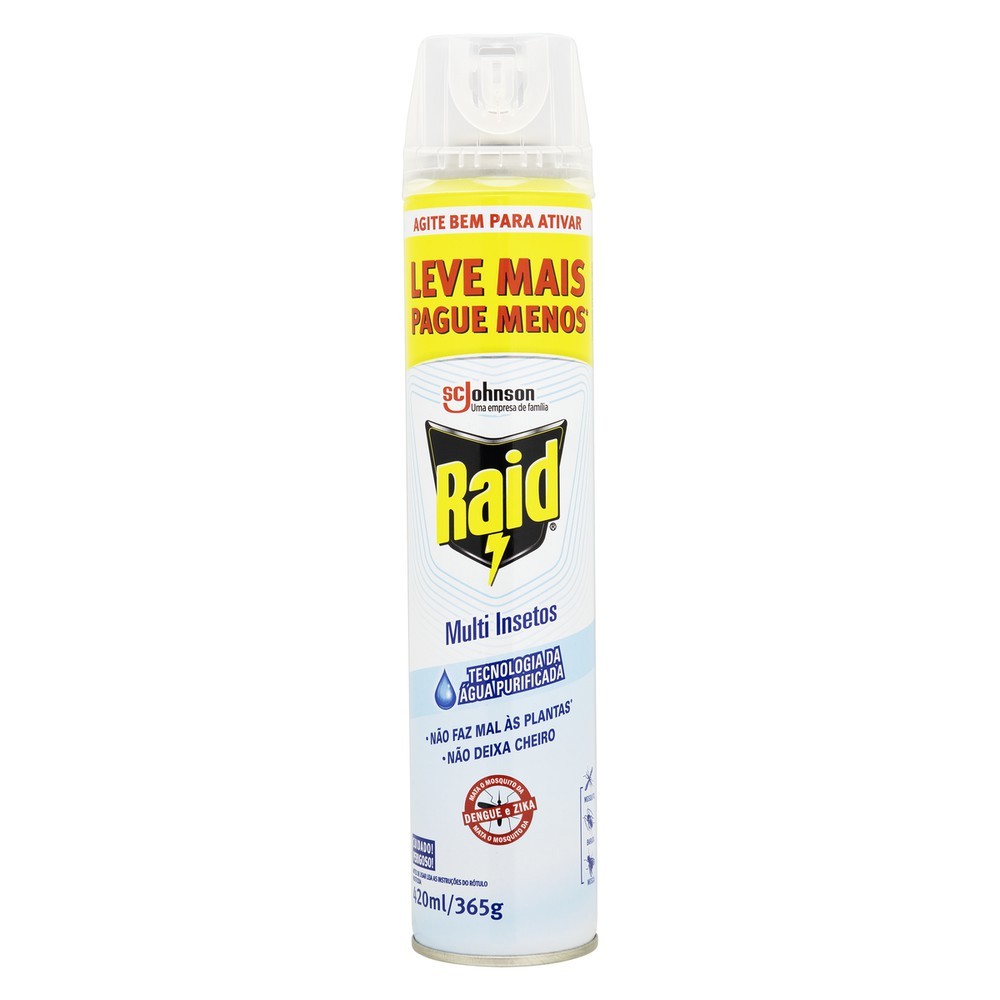 Inseticida Raid Multi Insetos Citronela - 420ml | Shopee Brasil