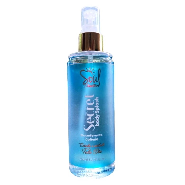 Body Splash Secret Desodorante Colônia Soul Cosméticos Perfume Deo Colônia 200ml | Shopee Brasil