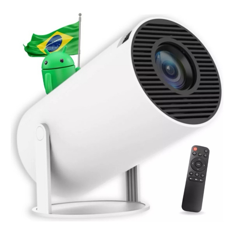 Projetor Hy300 4k Smart Android Wi-fi Espelhamento celular | Shopee Brasil