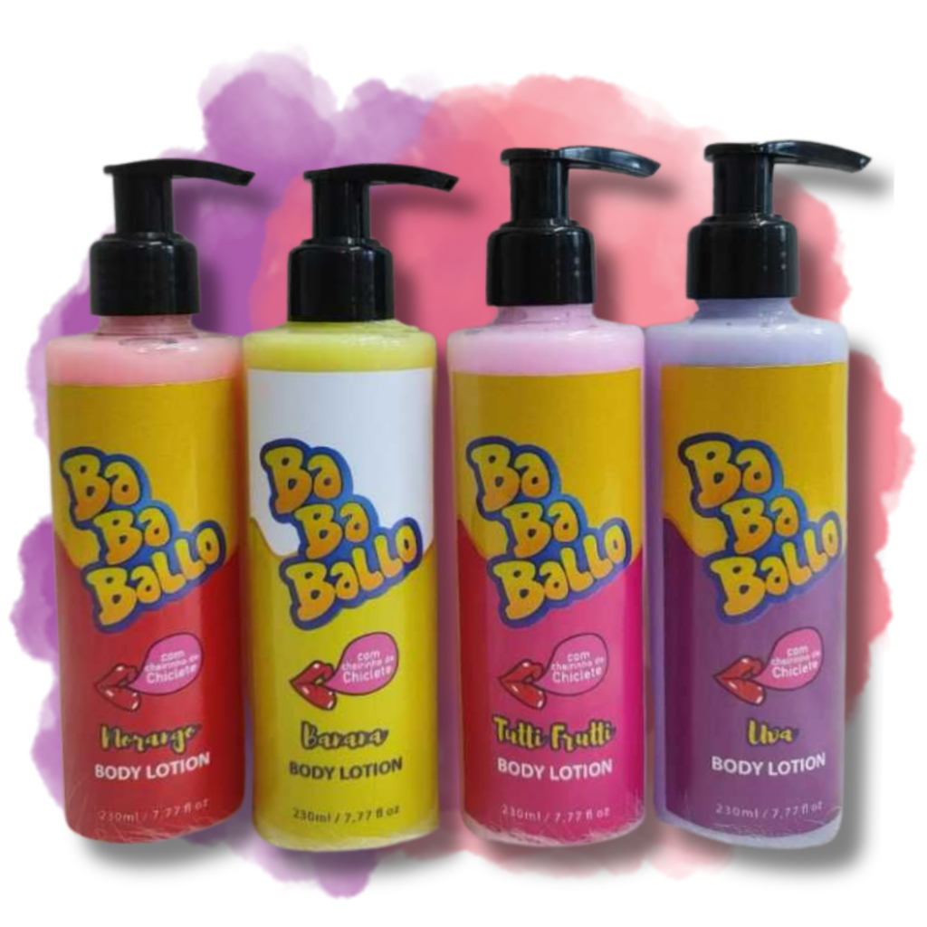 Creme Hidratante Corporal Babaloo - Cheirinho de Chiclete / Uva ...