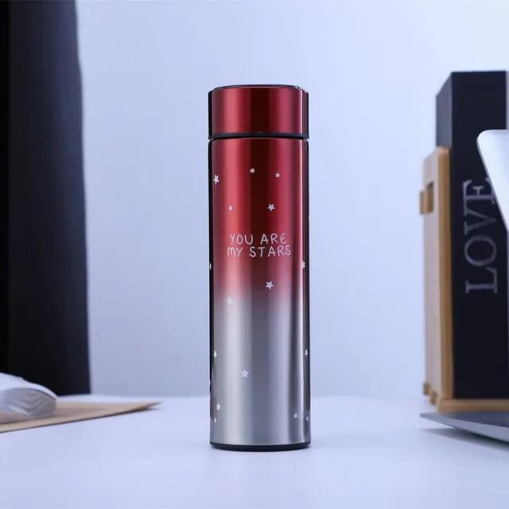 Garrafa Térmica Inteligente De Aço Inox 500ml Estrela Com Visor ...