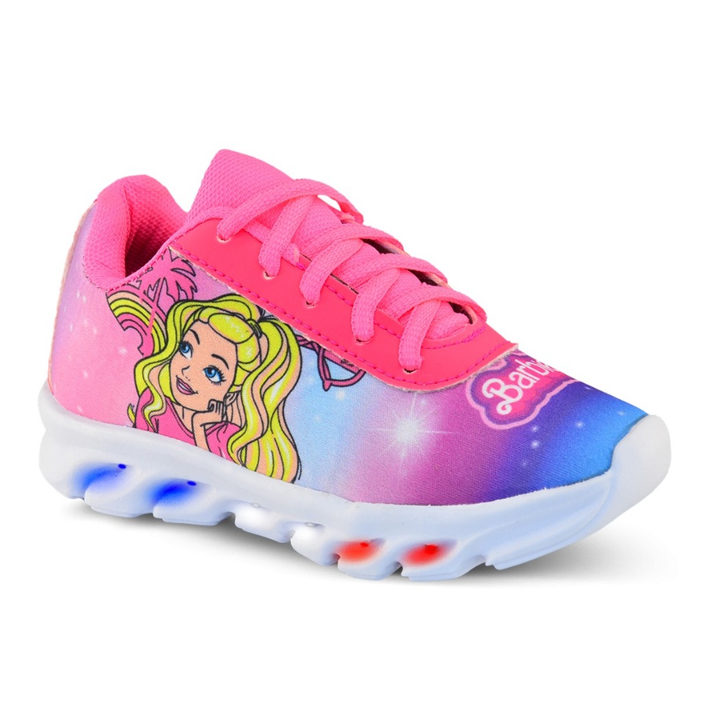 tenis infantil feminino com led (barbie,patrulha canina) | Shopee Brasil