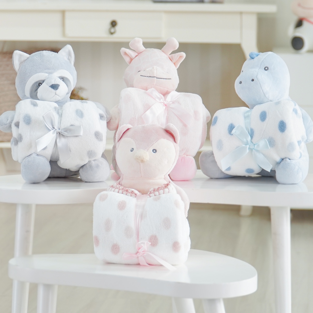 Bichinho de Pelucia com Manta Bebê - Bene Casa | Shopee Brasil