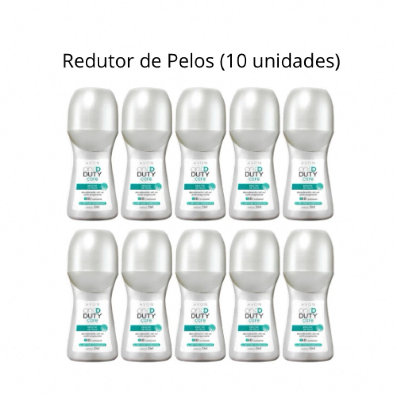 Kit 10 Desodorantes Antitranspirante Roll-On Care REDUTOR DE PELOS 50ml ...