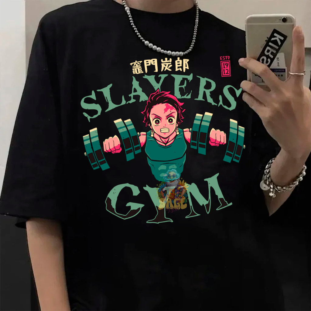 Camiseta Basica Algodao Tanjiro Slayers Gym Fitness Unissex | Shopee Brasil