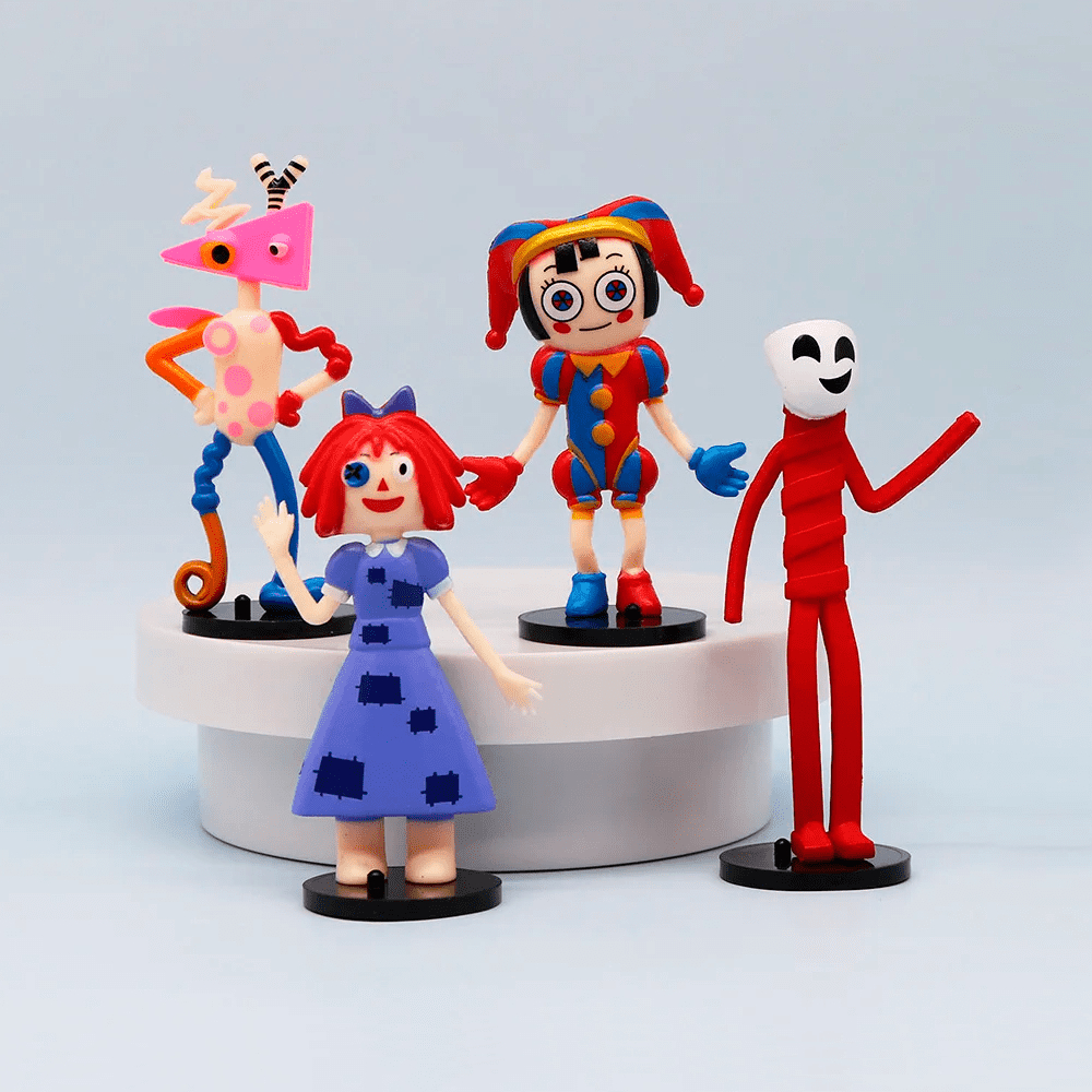 Kit 7 ou 8 Miniaturas do Circo Digital - Pomni, Jax, Caine, Raghata ...
