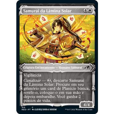 Samurai da Lamina Solar - Magic The Gathering | Shopee Brasil