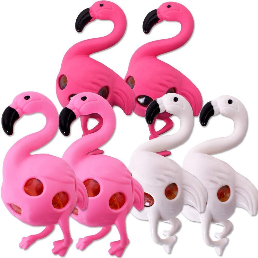 Kit 12 Squishy Flamingo Fofo Rosa De Apertar Anti Stress | Shopee Brasil