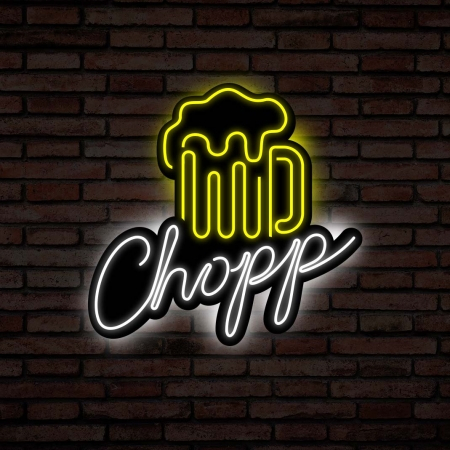 Painel em Neon Led - Chopp | Shopee Brasil
