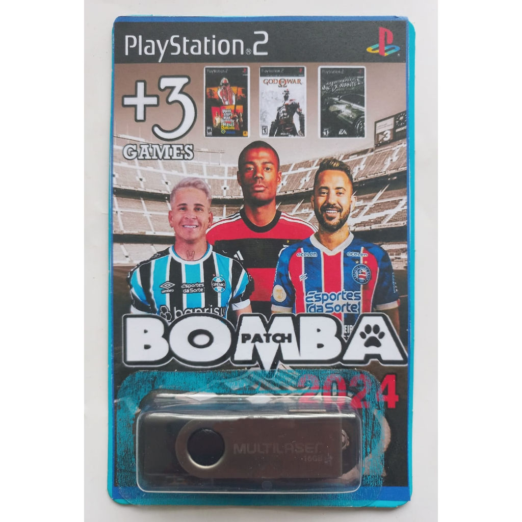 Pen-Drive Bomba Patch 2024 + 3 Games | Shopee Brasil