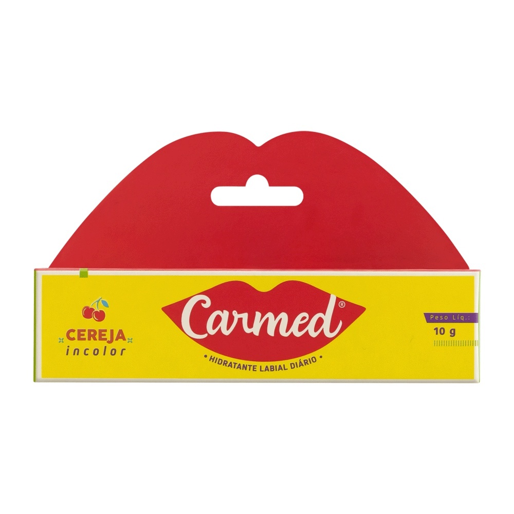 Hidratante Labial Carmed Sabor Cereja 10g | Shopee Brasil