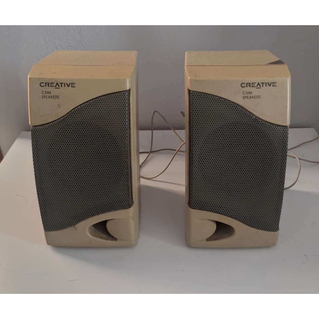Caixa Som Pc Antigo Creative Cs46 Pc Computador Vintage | Shopee Brasil
