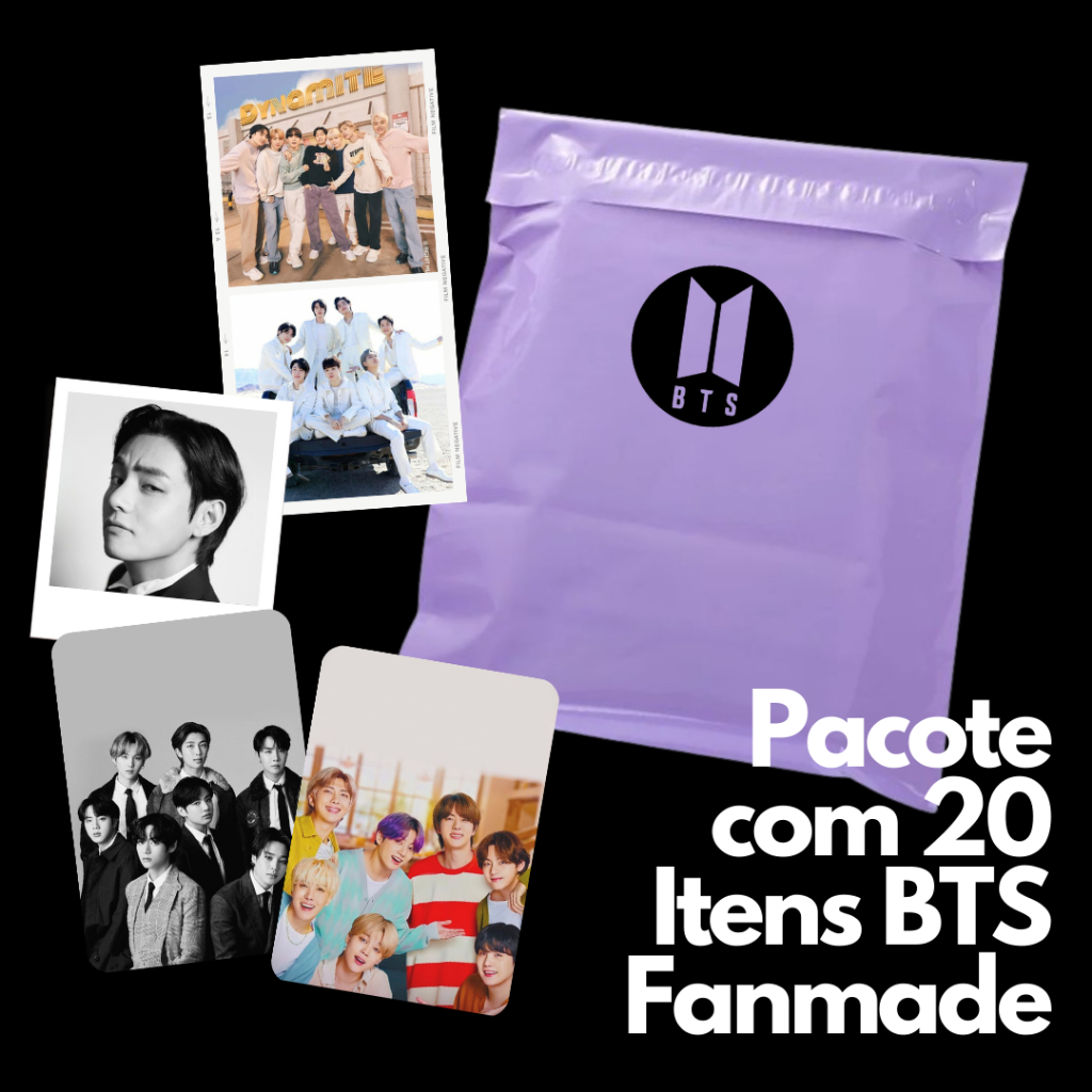 Kit BTS • Fanmade com 20 Itens Personalizados - Itens sortidos- Kpop ...
