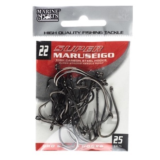 Anzol Marine Sports SUPER MARUSEIGO Black Varios Tamanhos | Shopee Brasil