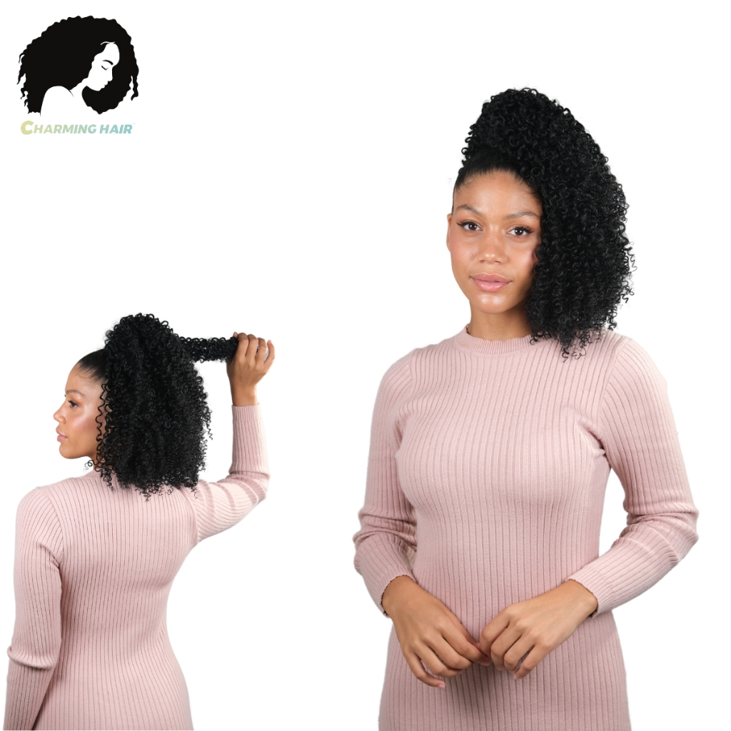 Aplique Rabo De Cavalo Cacheado 65cm Samba Charming Hair | Shopee Brasil