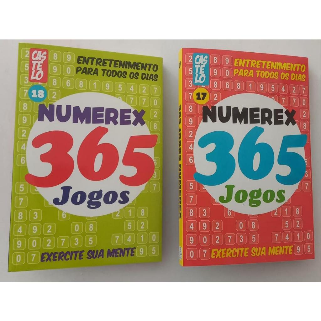 Livros Passatempo 365 Jogos Cripto e Numerex Criptograma e Números ...