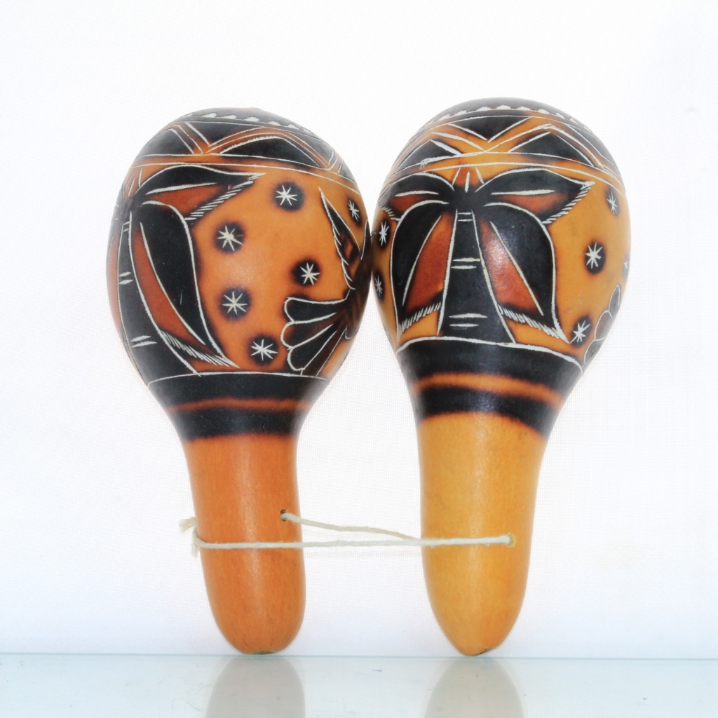 Par Chocalho Artesanal Maraca Instrumento Música Percussão | Shopee Brasil