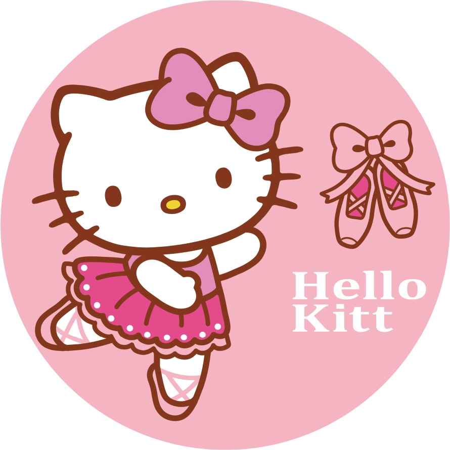Painel de Festa Redondo Hello Kitty Malha Premium Sublimado C/elástico ...