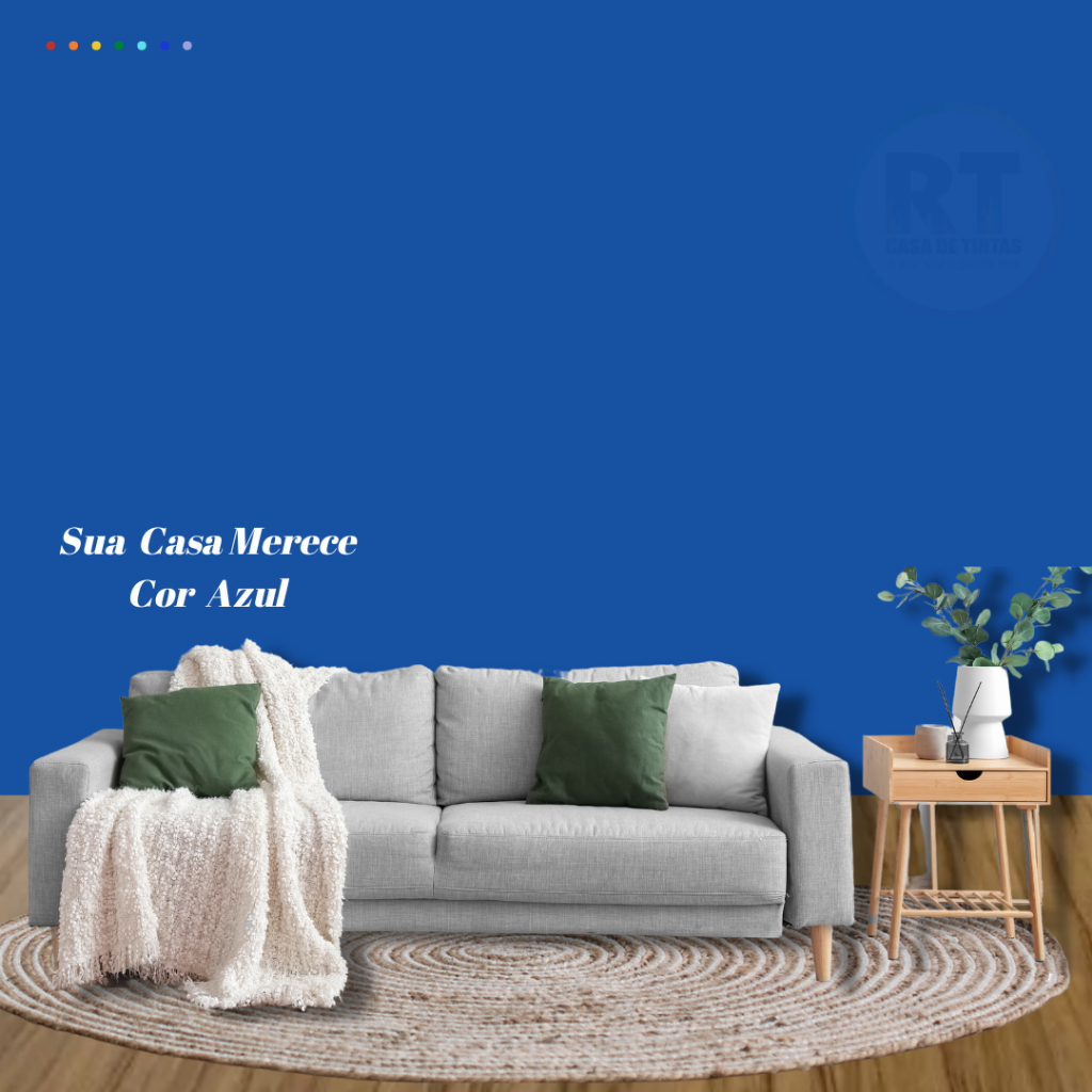 Tinta de Parede Azul Naval 800ml Brasiplus Acrílica Fosca | Shopee Brasil