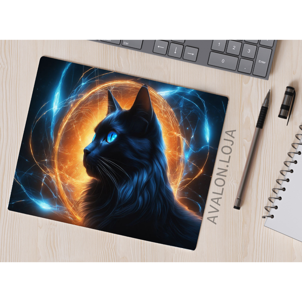 Mouse Pad Personalizado Gato Preto | Shopee Brasil