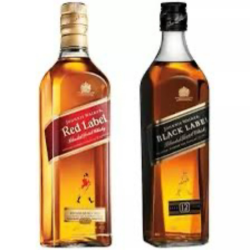 Kit Whiskey Red label + Black label 1L cada | Shopee Brasil
