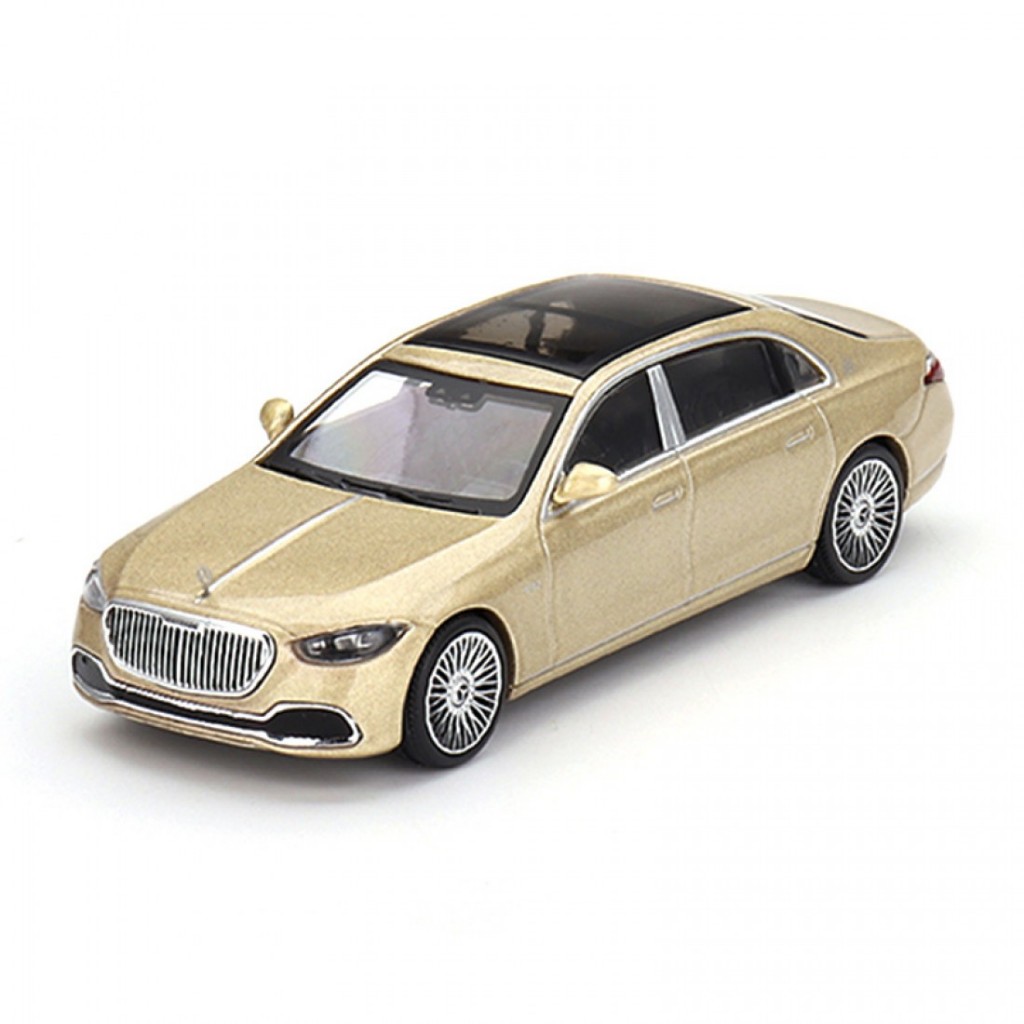 Mini GT MGT00604 604 1/64 MERCEDES-MAYBACH S680 CHAMPAGNE Metálico RHD ...