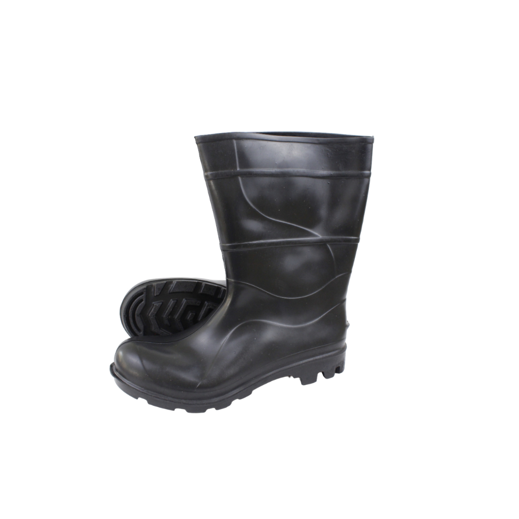 Bota Pvc Preta Cano Médio S/ Forro Work Flex P/ Lavoura Obra | Shopee ...
