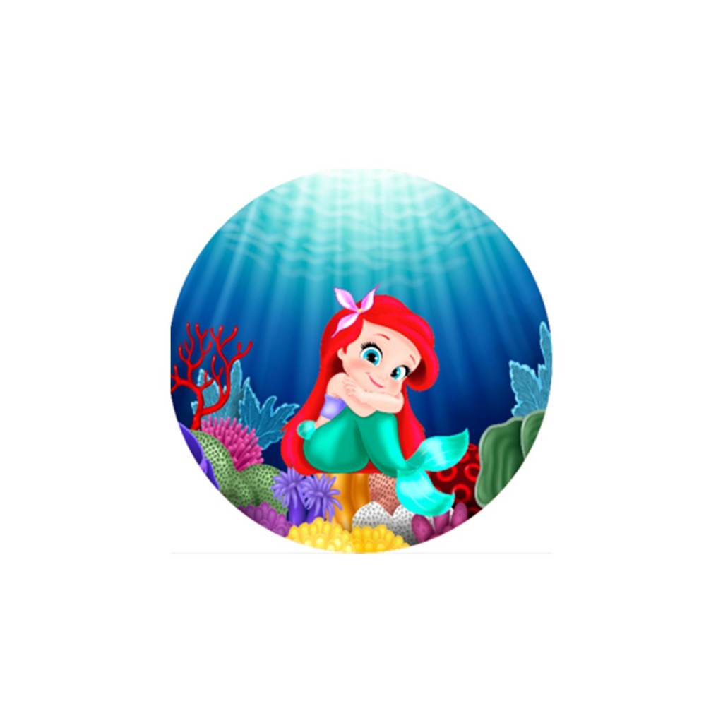 Painel redondo 1,5 tecido sublimado Ariel- a pequena sereia | Shopee Brasil Painel redondo 1,5 tecido sublimado Ariel- a pequena sereia | Shopee Brasil